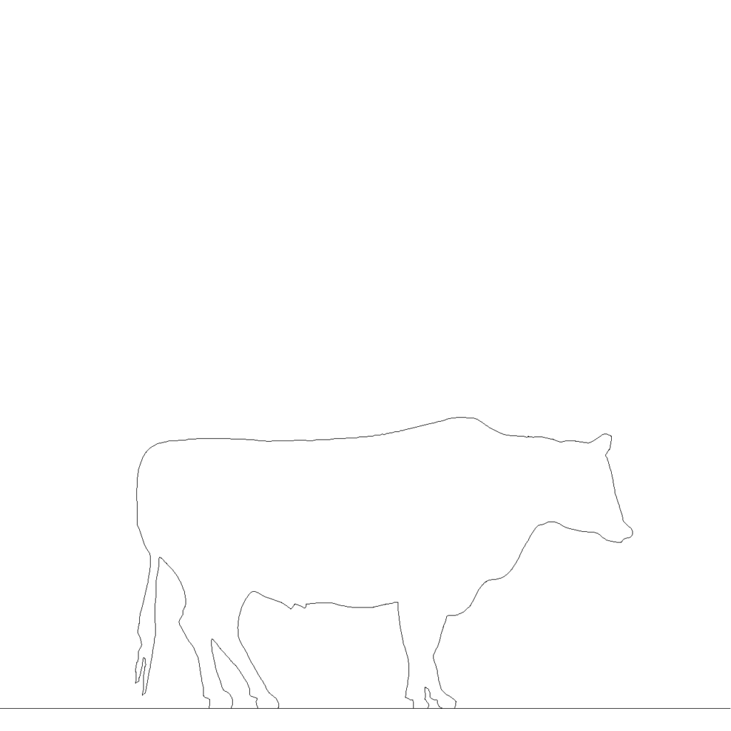 牛【DXF/autocad DWG】 2dsa-cow_0008