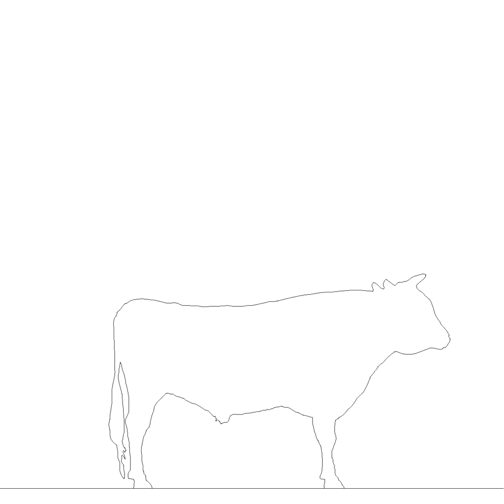 牛【DXF/autocad DWG】 2dsa-cow_0011