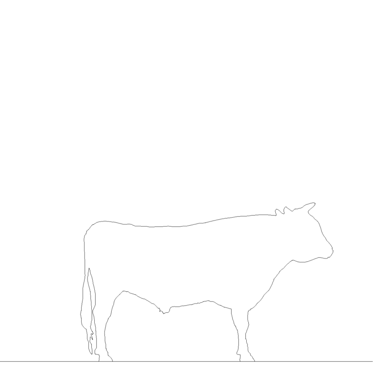 牛【DXF/autocad DWG】 2dsa-cow_0011