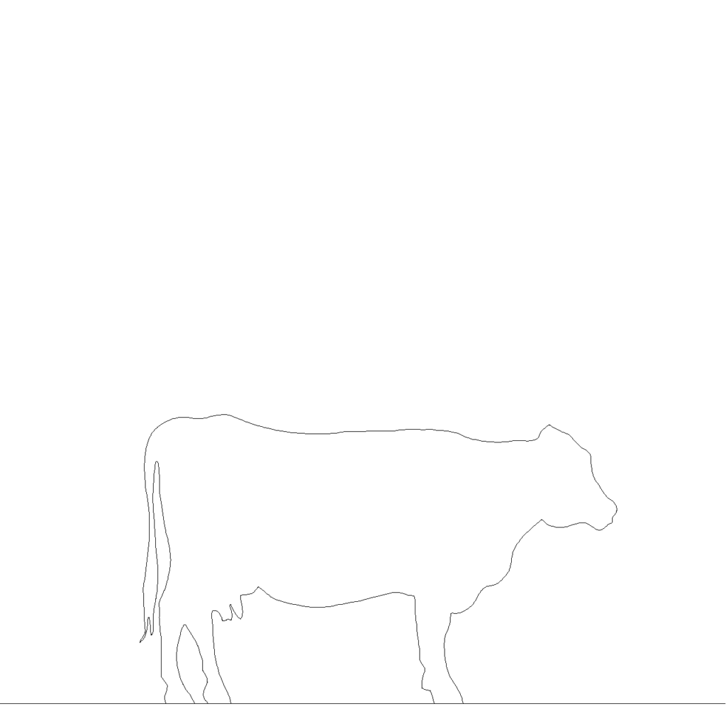 牛【DXF/autocad DWG】 2dsa-cow_0012