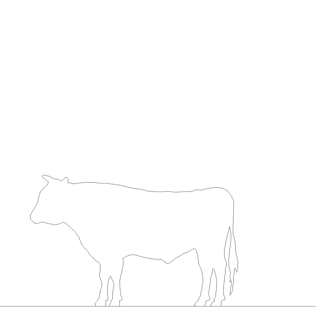 牛【DXF/autocad DWG】 2dsa-cow_0013