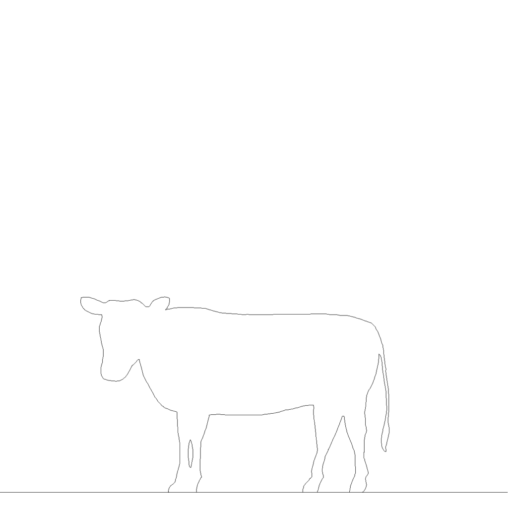 牛【DXF/autocad DWG】 2dsa-cow_0014