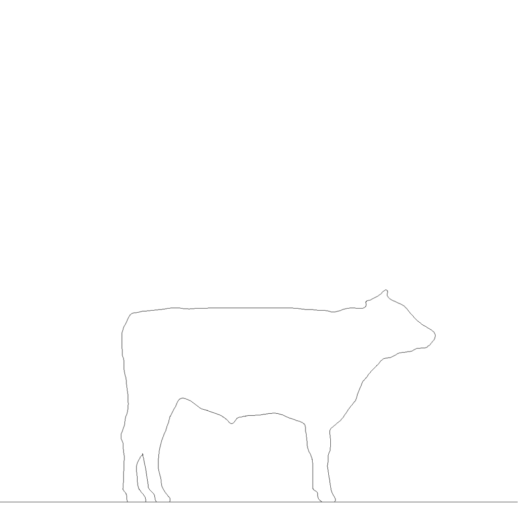 牛【DXF/autocad DWG】 2dsa-cow_0021