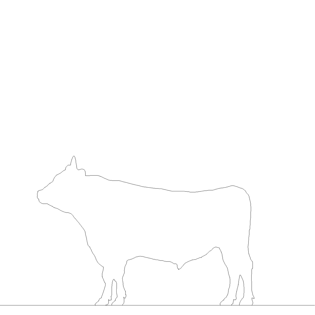 牛【DXF/autocad DWG】 2dsa-cow_0023