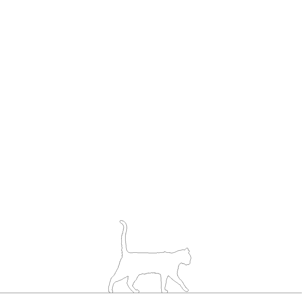 猫【DXF/autocad DWG】2dsa-cat_0002