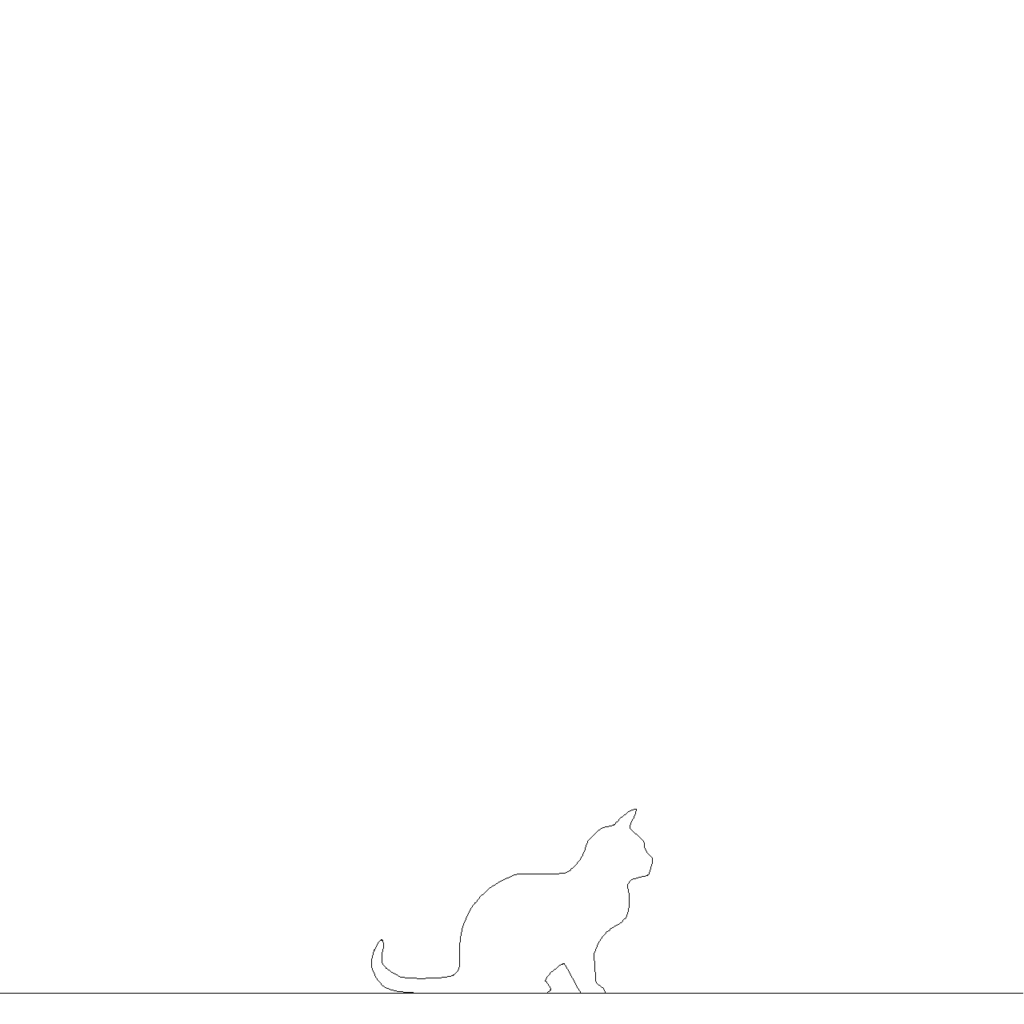 猫【DXF/autocad DWG】2dsa-cat_0010